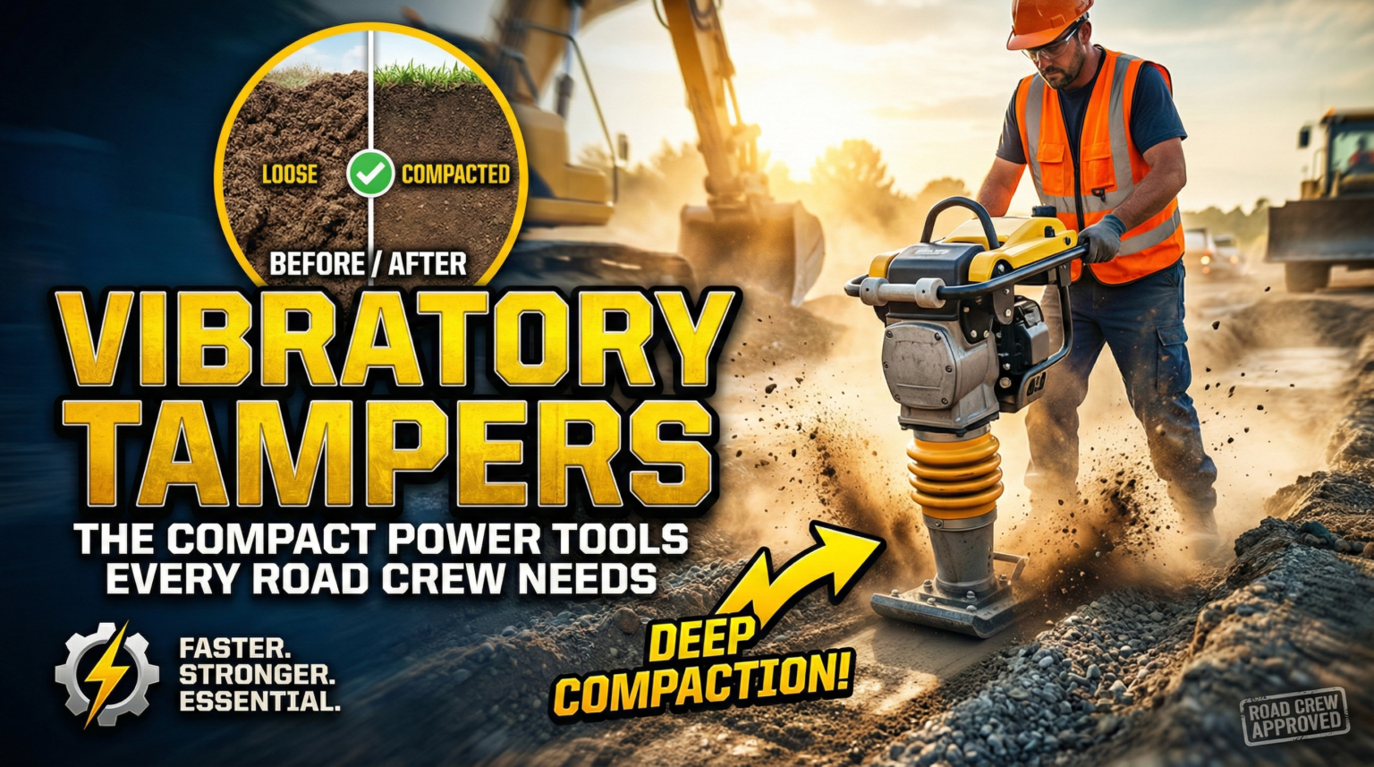 Vibratory Tampers offer compact power for every road crew!